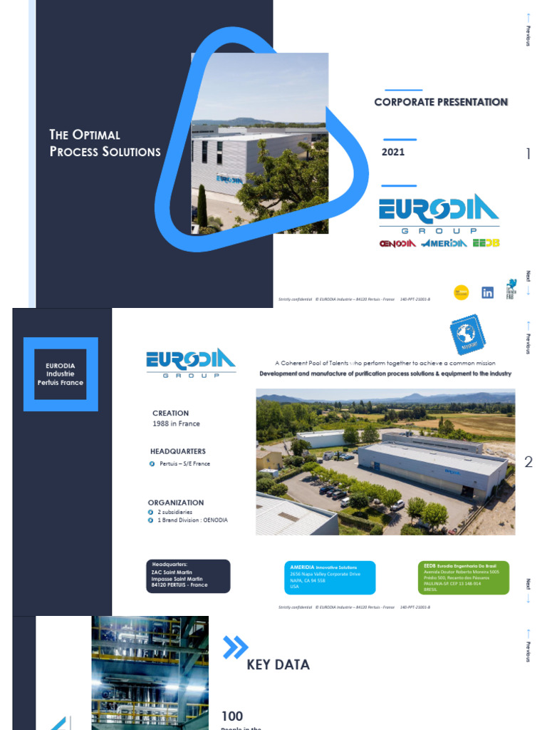 Eurodia Industrie Process Solutions 2021 | PDF | Milk | Desalination