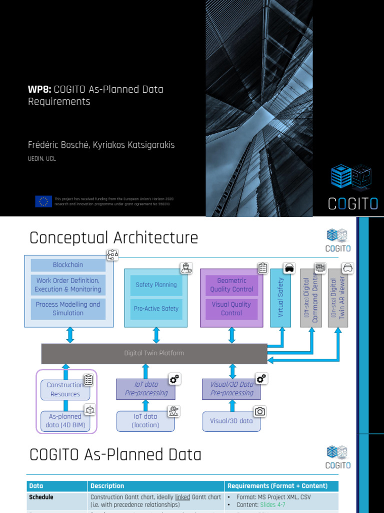 COGITO - As Planned Data Requirements | PDF | Building Information Modeling | Autodesk Revit