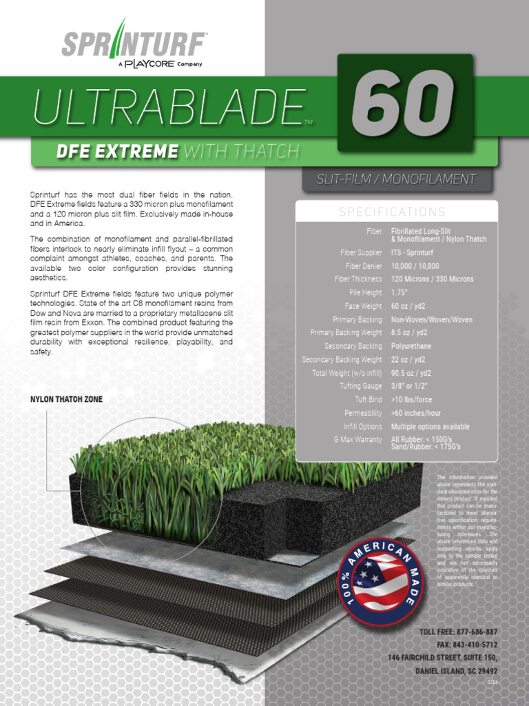 Ultrablade DFE Extreme 60w Nylon Thatch | PDF | Organic Polymers ...