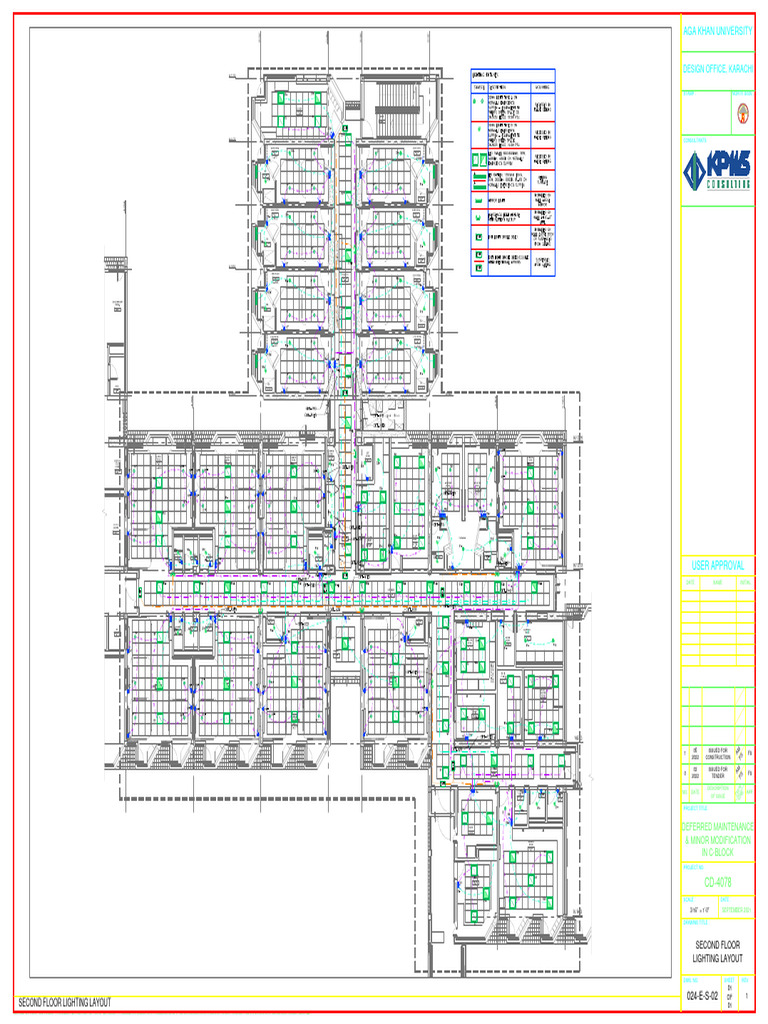 E-024-E-S-02 Second Floor Lighting Layout | PDF