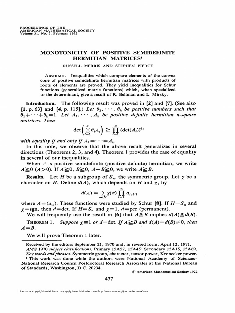 arthmatic gemotric russell merries | PDF | Operator Theory | Mathematics