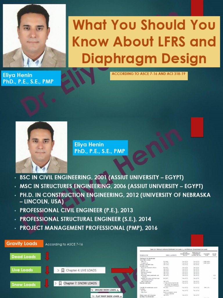 What you should you know about LFRS and Diaphragm Design | PDF | Beam (Structure) | Truss