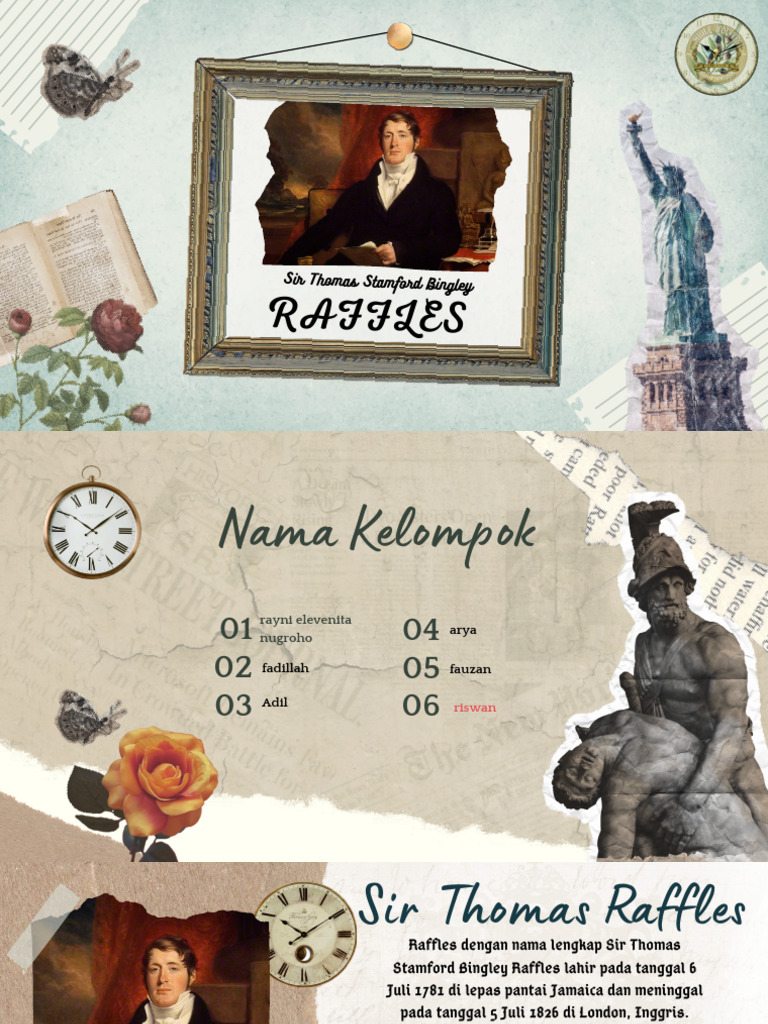Sir Thomas Raffles: Gubernur dan Penemu | PDF
