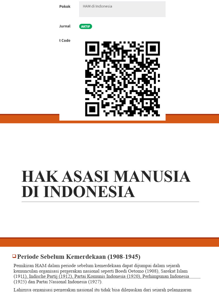 Materi 12 Ham Di Indonesia | PDF