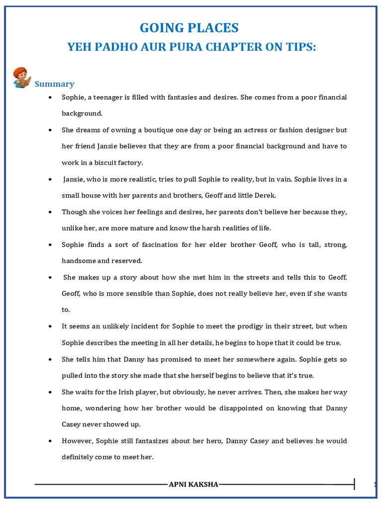 Going Places - Flamingo - Class 12 English - NCERT For Boards | PDF | Dream