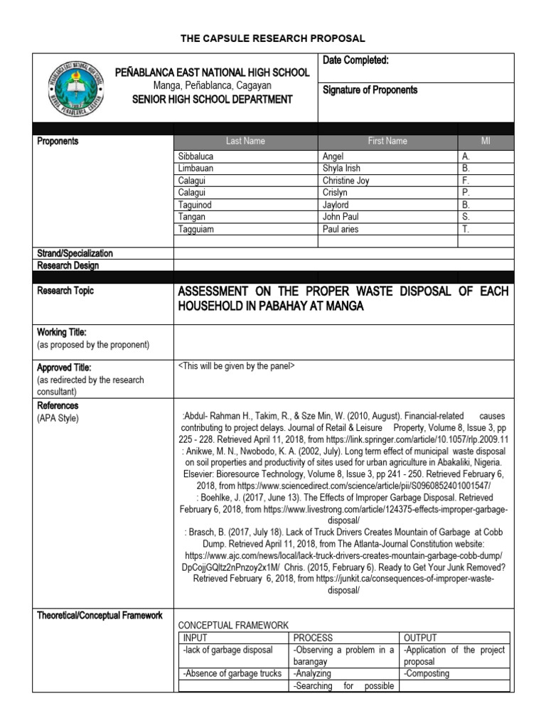 Capsule Format Angel Sibbaluca | PDF | Incineration | Recycling