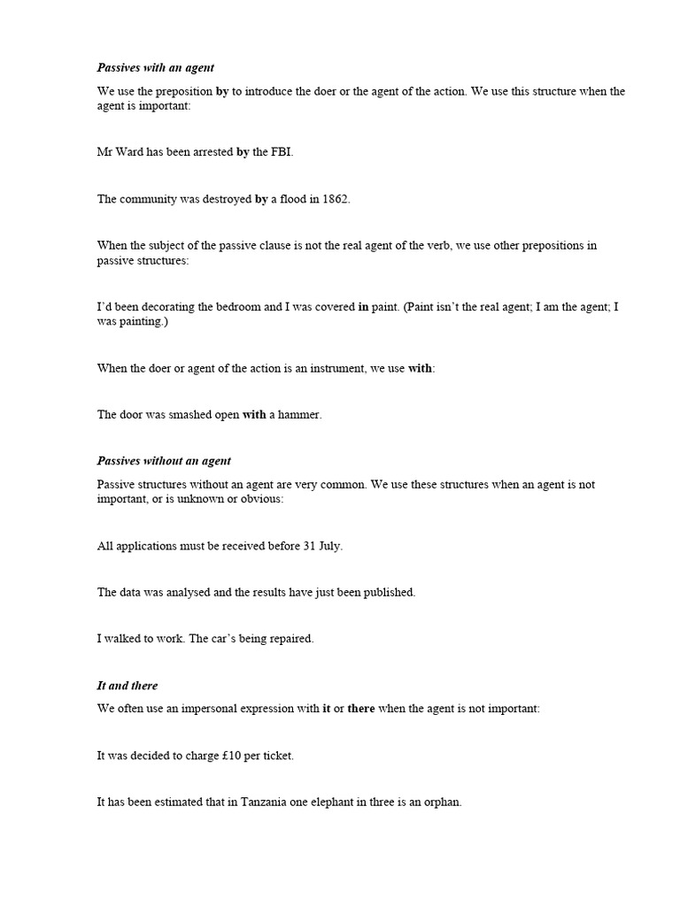 Understanding Passive Voice Agents | PDF