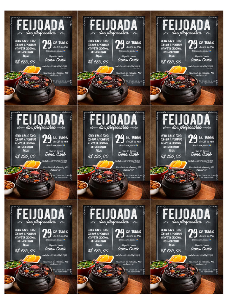 Feijoada Dos Professores2 | PDF