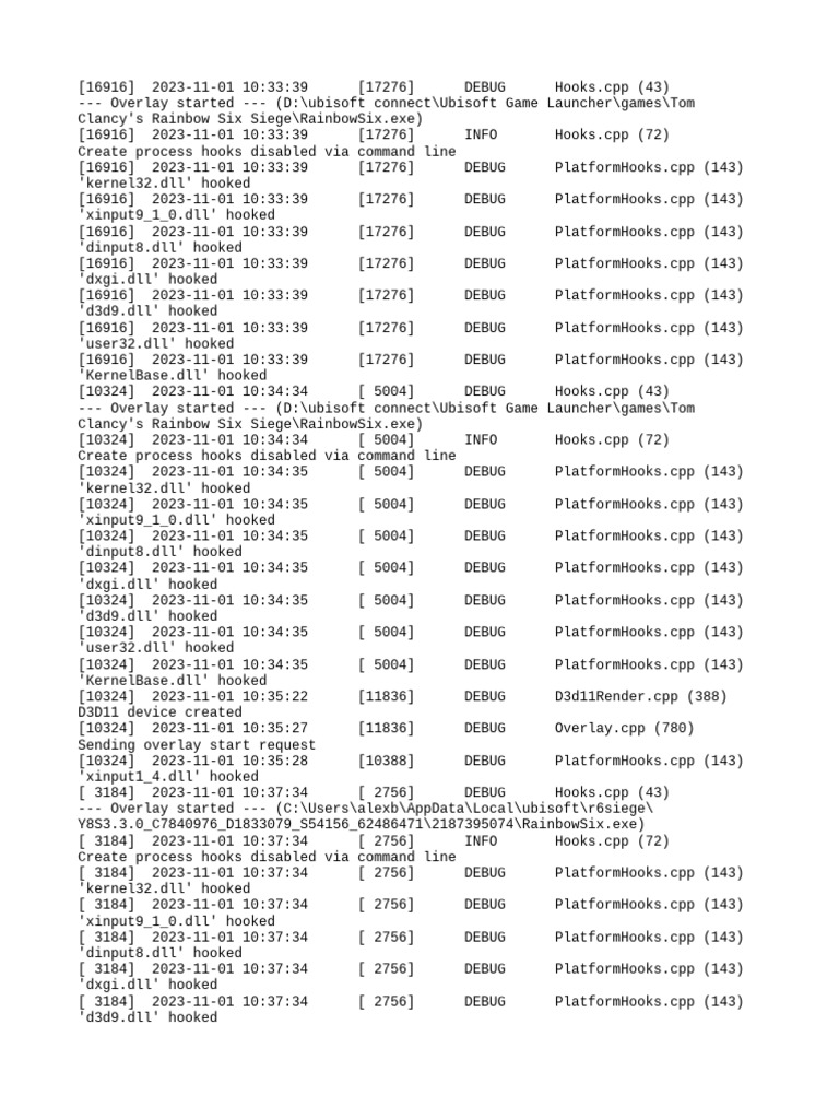 Overlay Log | Download Free PDF | Command Line Interface | Computer Programming