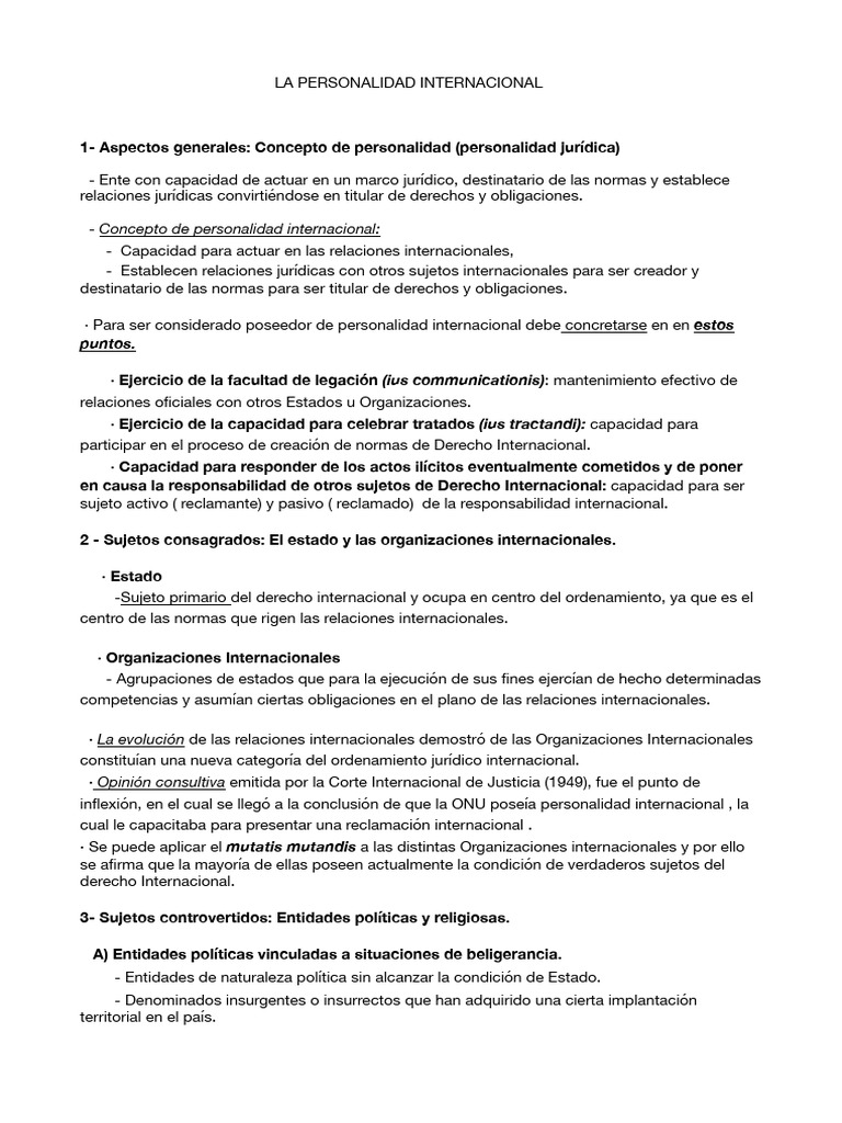 DIP Tema 4 | PDF | Autodeterminación | Ley internacional
