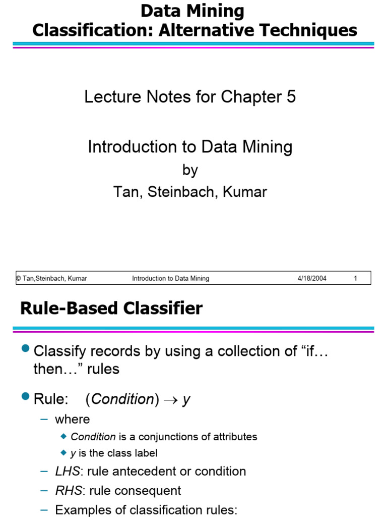 Chap5 Alternative Classifi1 | PDF | Statistical Classification | Applied Mathematics