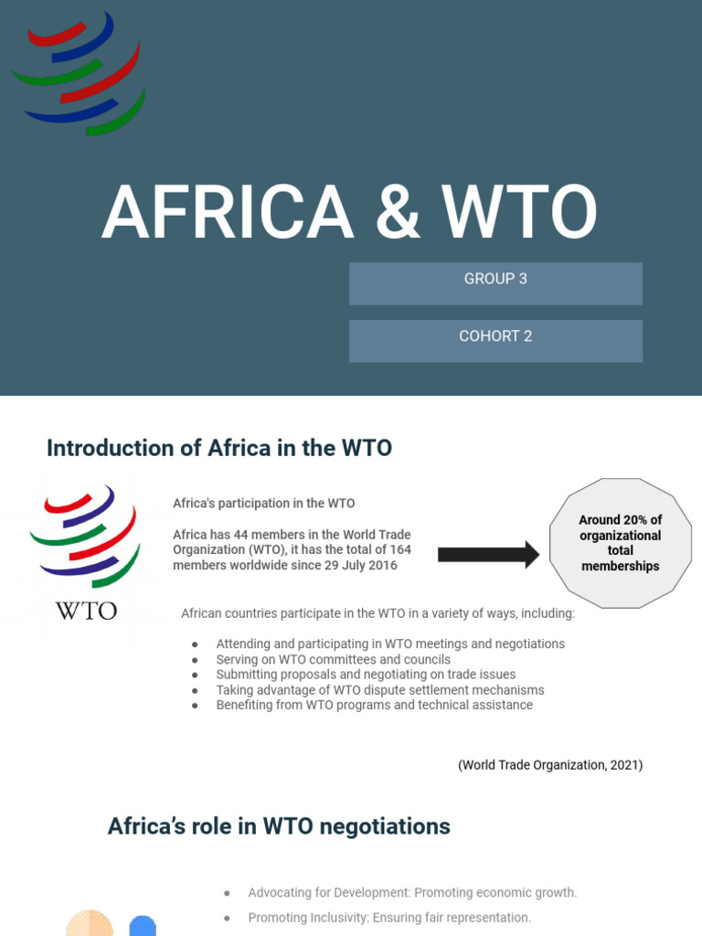 Africa's Participation in The WTO | PDF | World Trade Organization ...