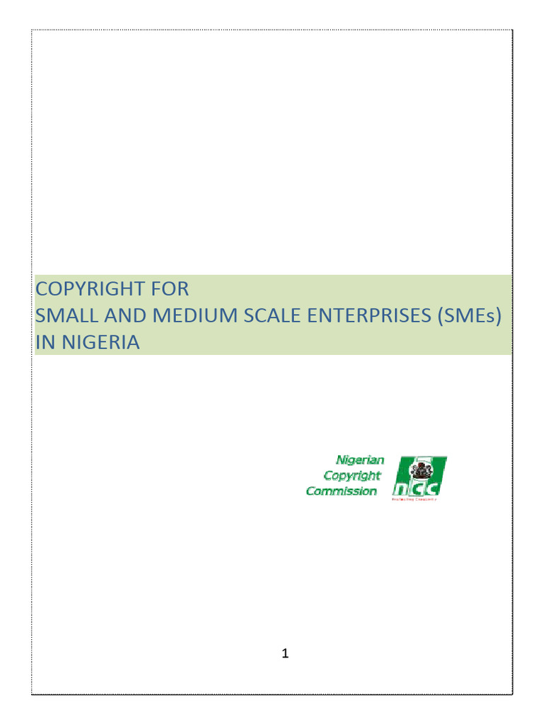 NigeriaALAF SMEs Handbook Revised-September-11-Asein | PDF | Copyright ...