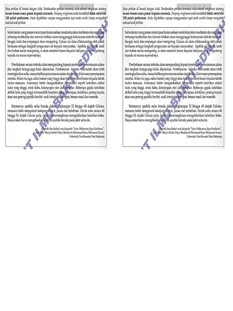 BM Tingkatan 1 Ringkasan 14 May 2024 | PDF