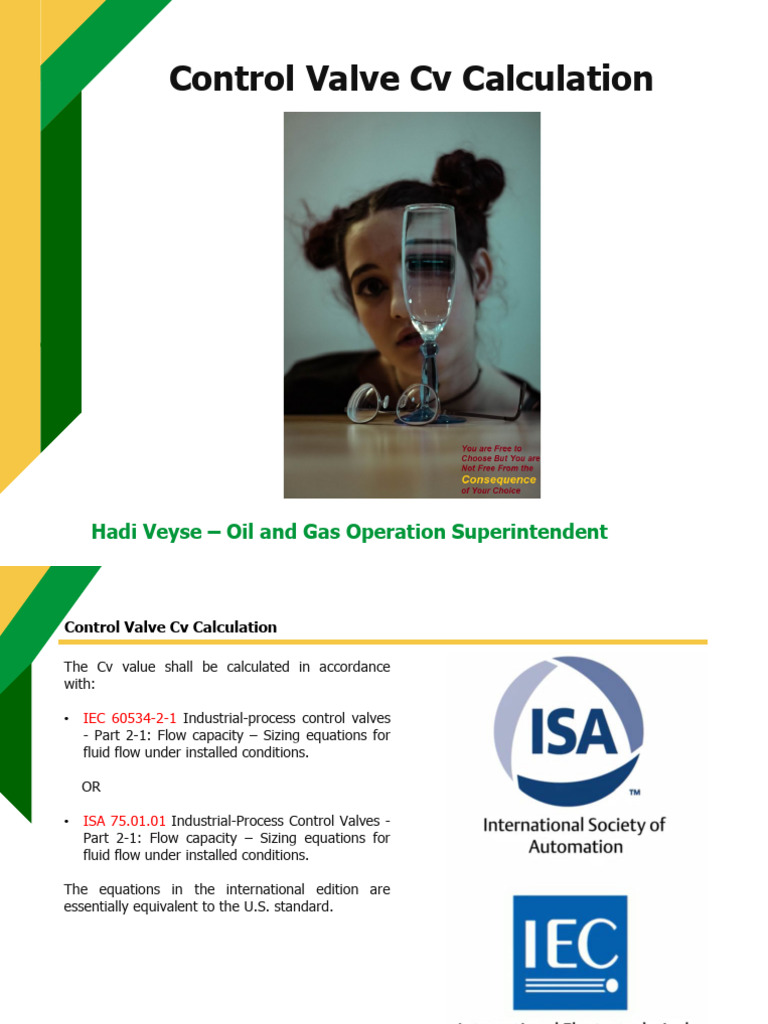 Control Valve CV Calculation | PDF | Valve | Lift (Force)