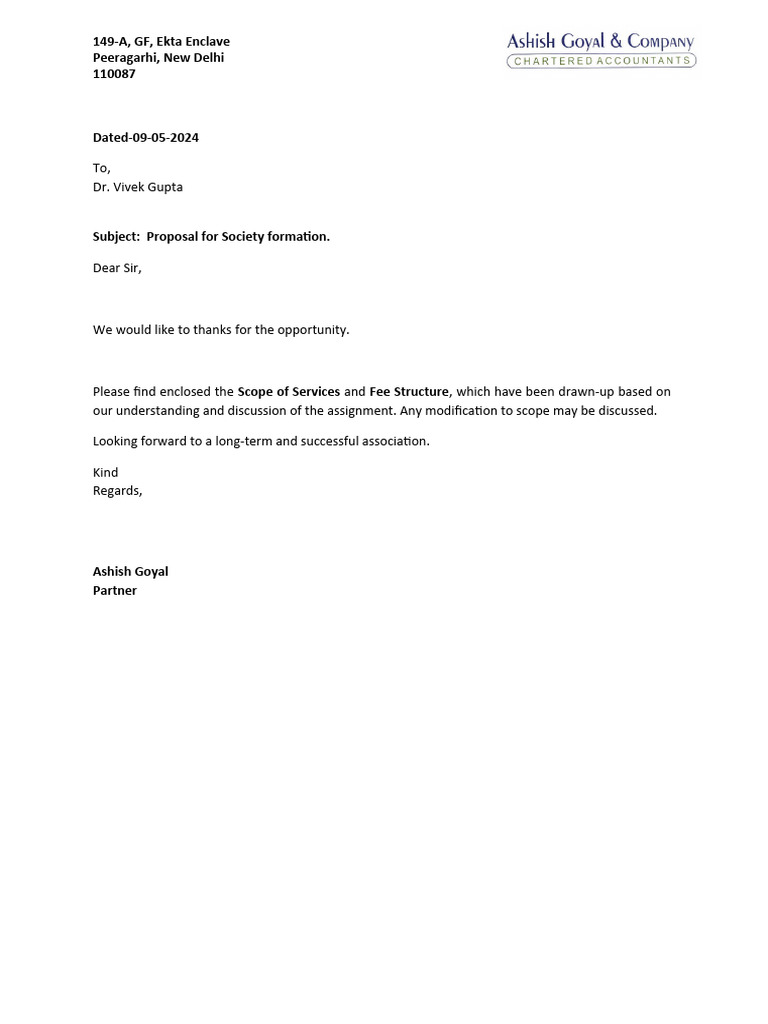 Proposal For Society Registration | PDF