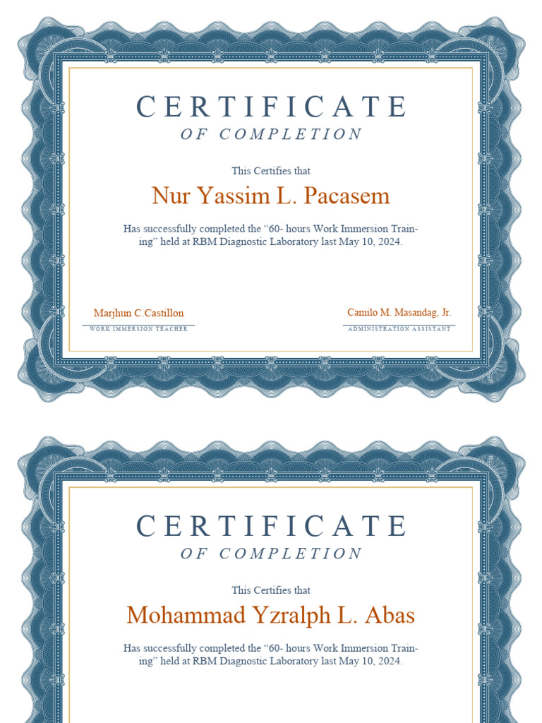 Certificate | PDF | Wellness Certificate | PDF | Wellness