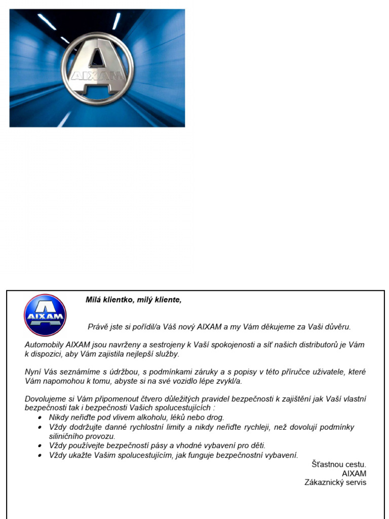 Aixam Manual CZ | PDF