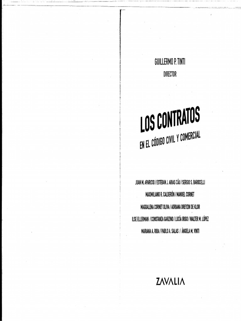 03 - Libro de Contratos - Tinti Parte General - 2021 | PDF