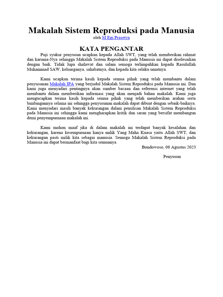 Sistem Reproduksi Manusia | PDF