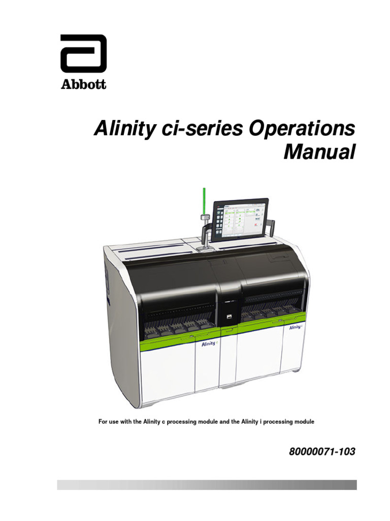 Alinity Operations Manual Soft v.2.0 Eng | PDF | Detection Limit ...