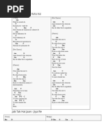 Bulleya - Guitar Chords | PDF | Bollywood | Popular Music