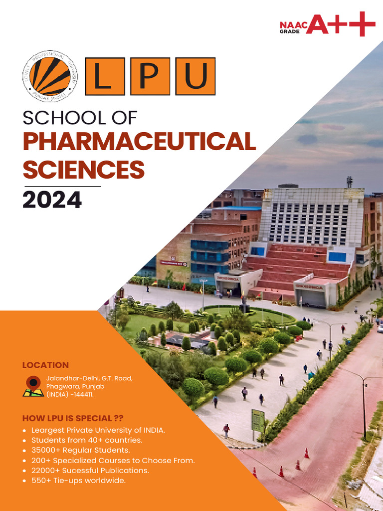 LPU-Pharmacy Booklet | PDF | Pharmacy | Pharmacology