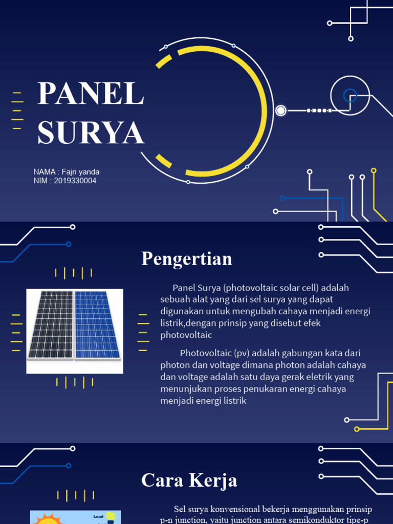 Jenis dan Cara Kerja Panel Surya | PDF | Sains & Matematika