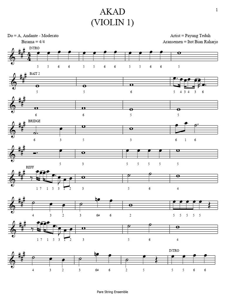 Akad Violin 1 | PDF