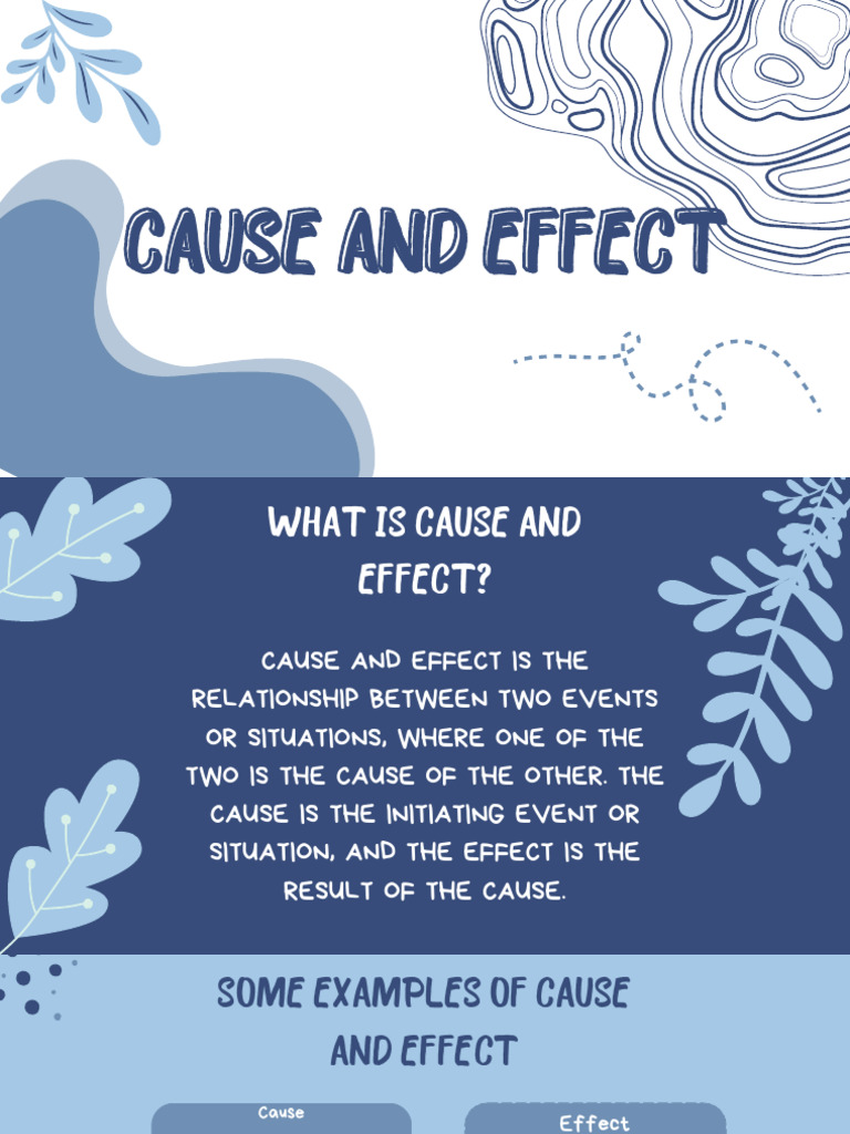 Cause and Effect | PDF