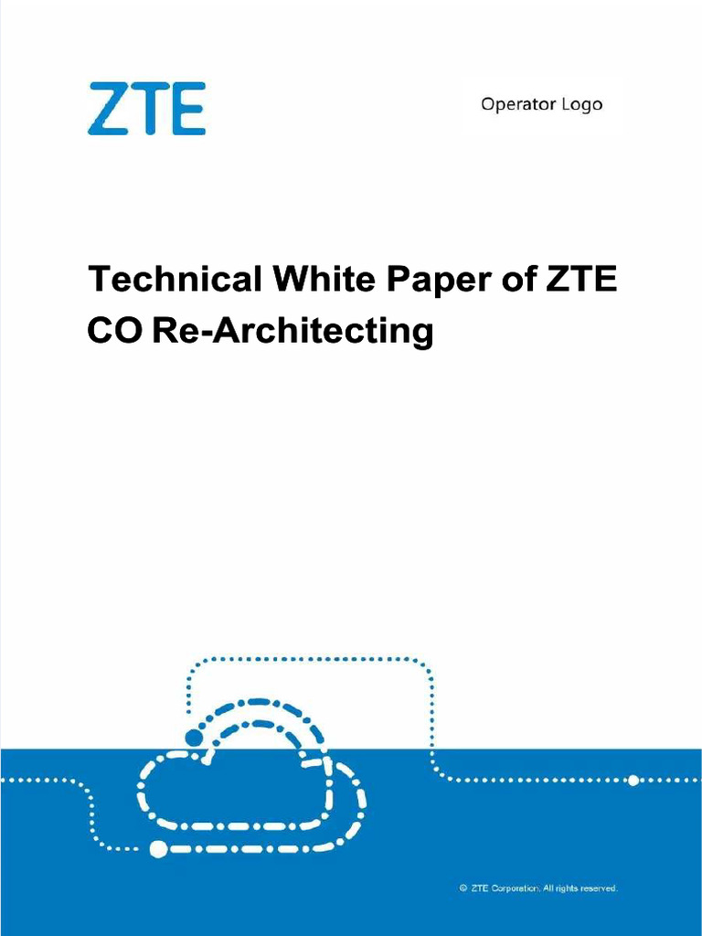 Technical White Paper of Zte Co Re Architecting | PDF