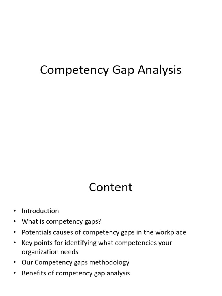 Competency Gap Analysis | PDF | Employment | Recruitment