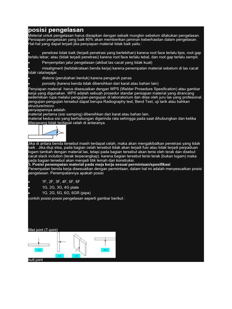 Posisi Pengelasan | PDF
