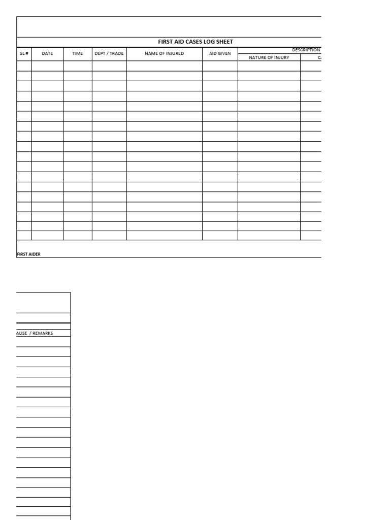 First Aid Incident Tracker | PDF