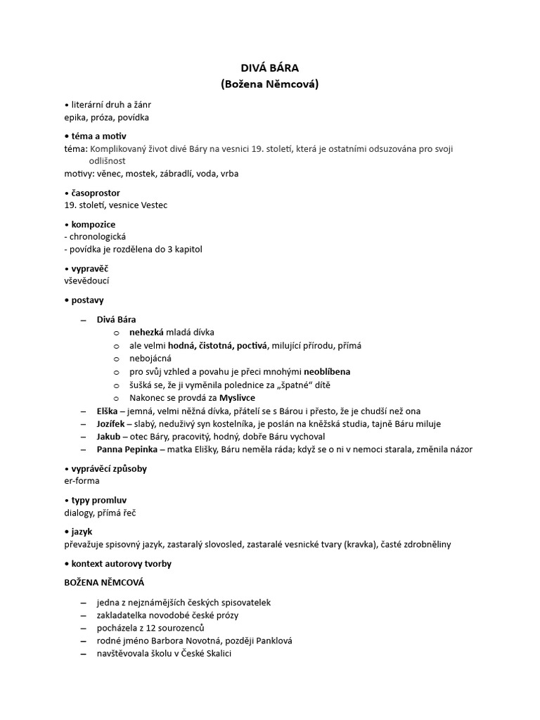 2-5. Divá Bára | PDF