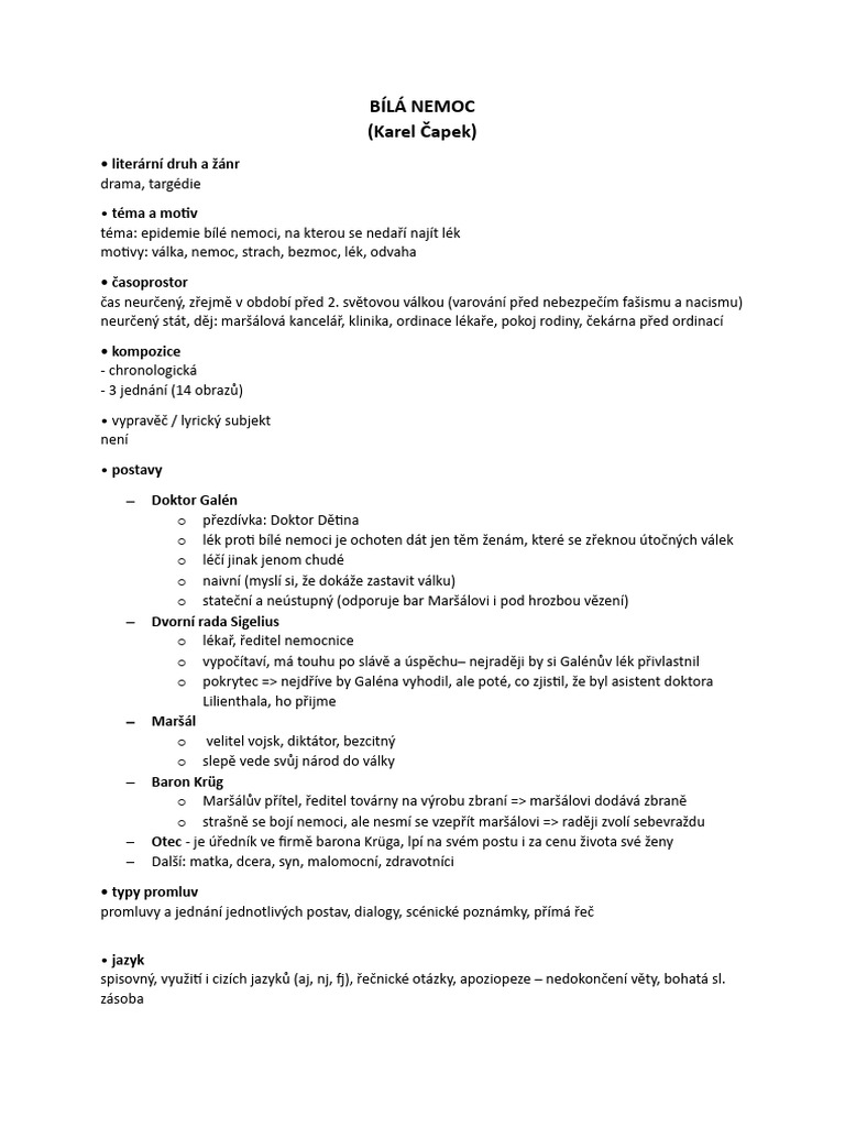 7-13. Bílá Nemoc | PDF