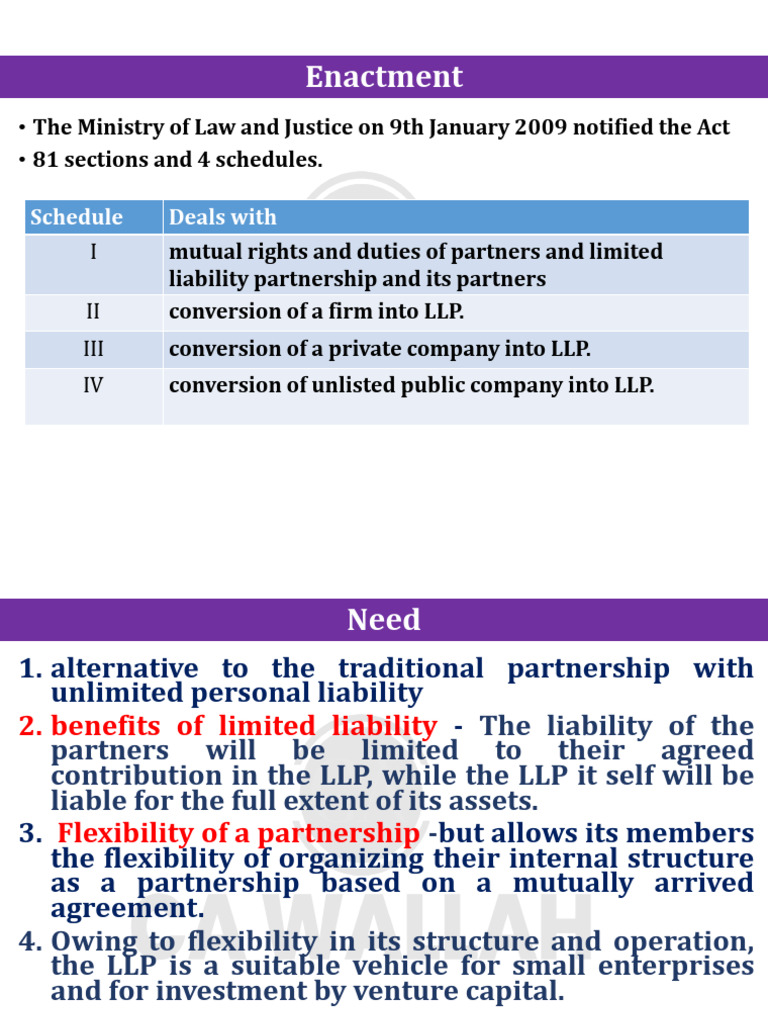 The Limited Liability Partnership Act, 2008 | PDF | Limited Liability ...