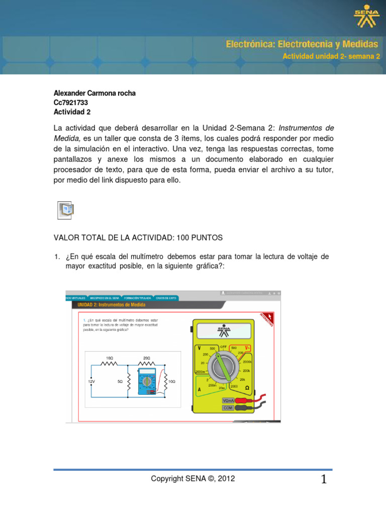 Actividad Semana 2 | PDF