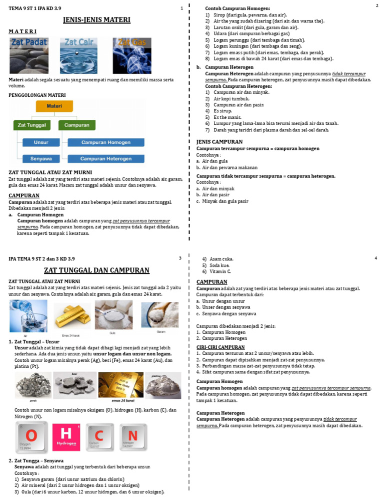 Rangkuman IPA TEMA 9 | PDF