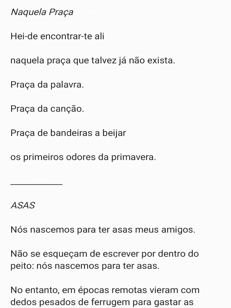 Poemas José Fanha | PDF