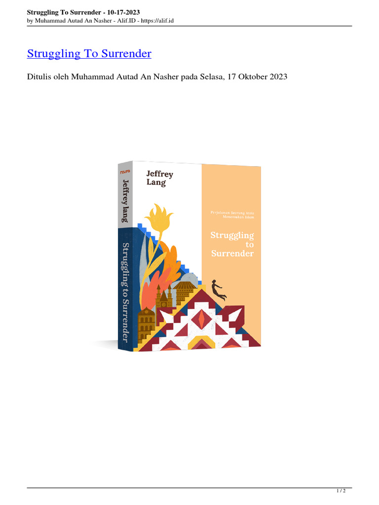 Struggling To Surrender | PDF