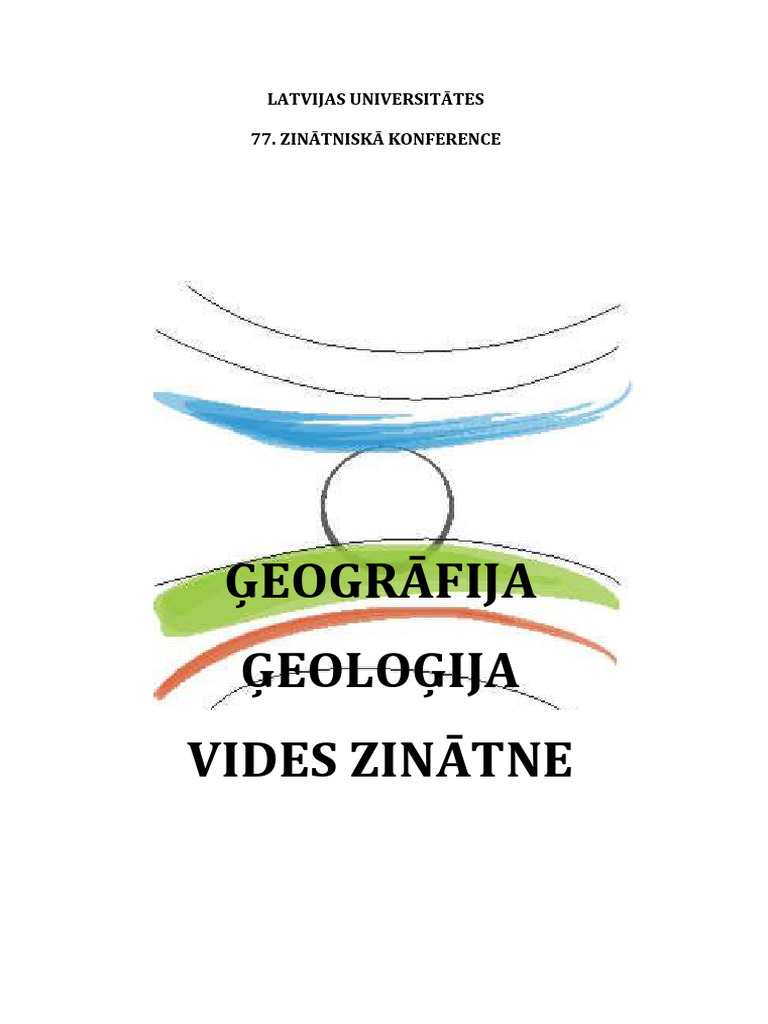LU 77konf Geografija Geologija Vides Zinatne | PDF