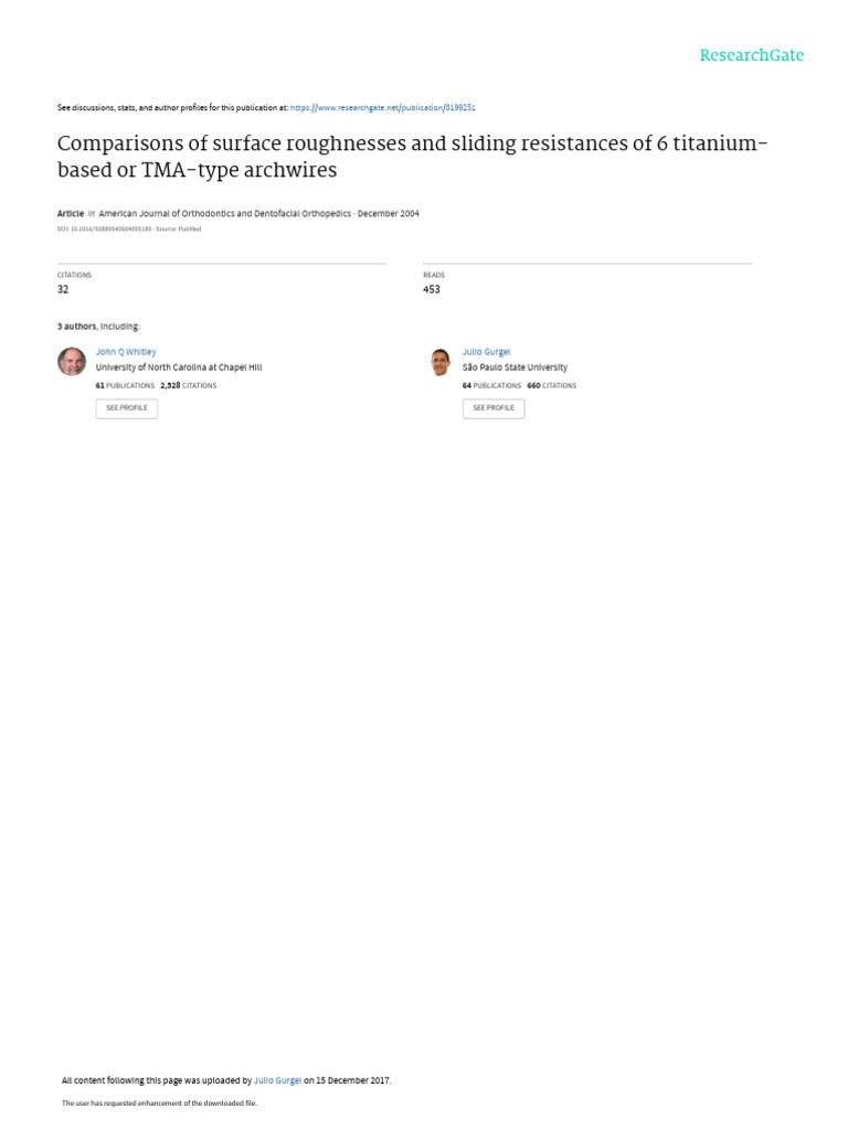 Surface TMA | Download Free PDF | Materials | Physical Sciences