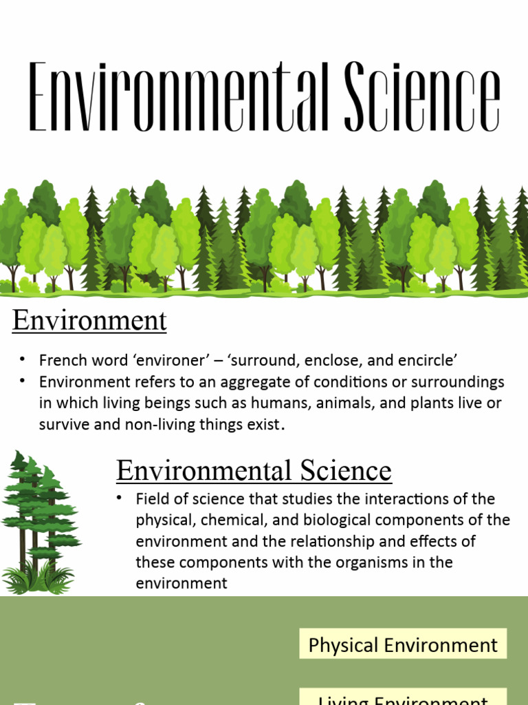 Introduction To Environmental Science 1 | PDF | Natural Environment ...
