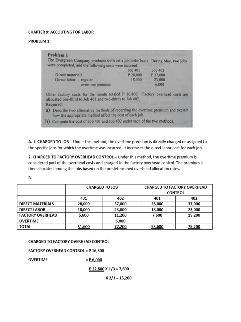 Chapter 9 - Accounting For Labor | PDF | Payroll Tax | Overtime