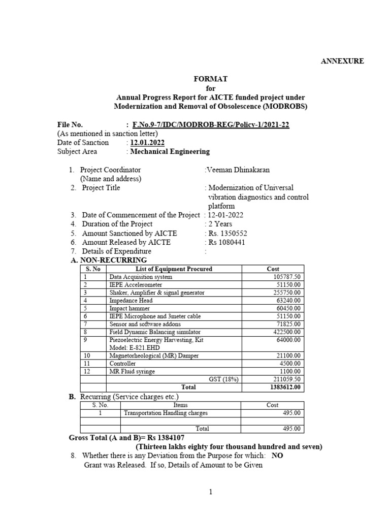 Dynamics Lab MODROB | PDF