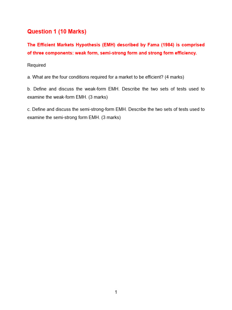 IM Final Exam Sample Set 2 | Download Free PDF | Capital Asset Pricing ...