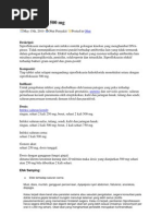 Format Review Obat Baru Civell MR 1000 MG | PDF