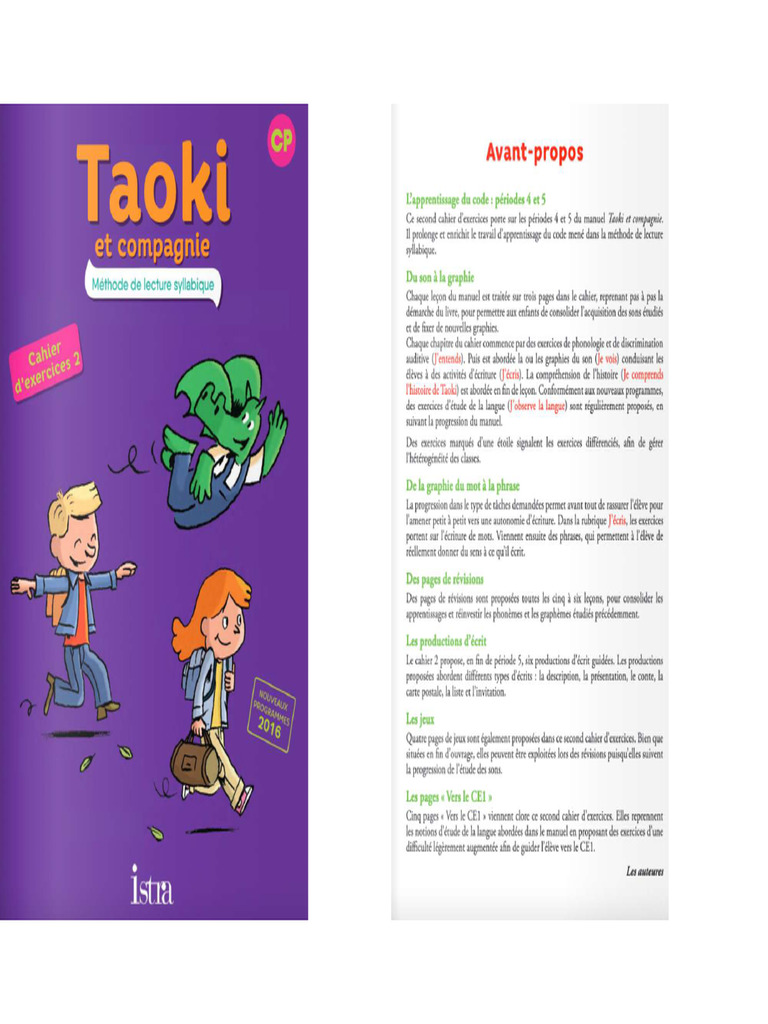 Cahier exercices 2 Taoki CP-Mazen | PDF