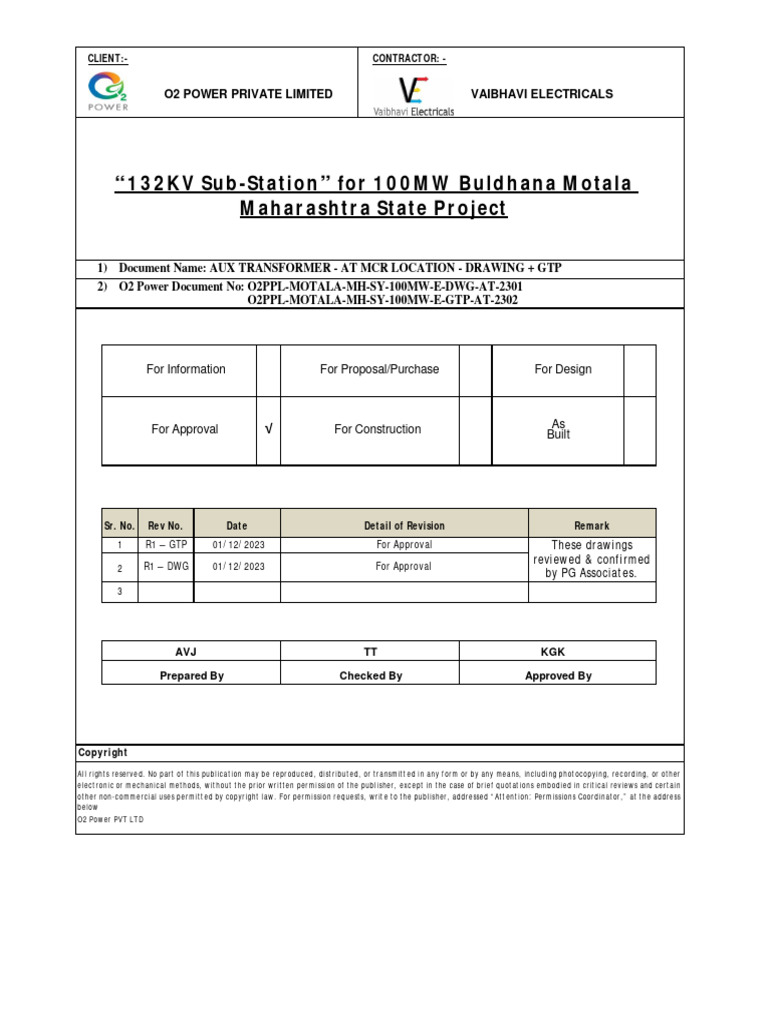 AUX TRAFO DRAWING+GTP | PDF | Transformer | Insulator (Electricity)
